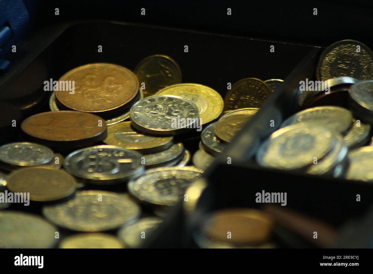 Monaie Money inflation euro dollar franc Stock Photo - Alamy