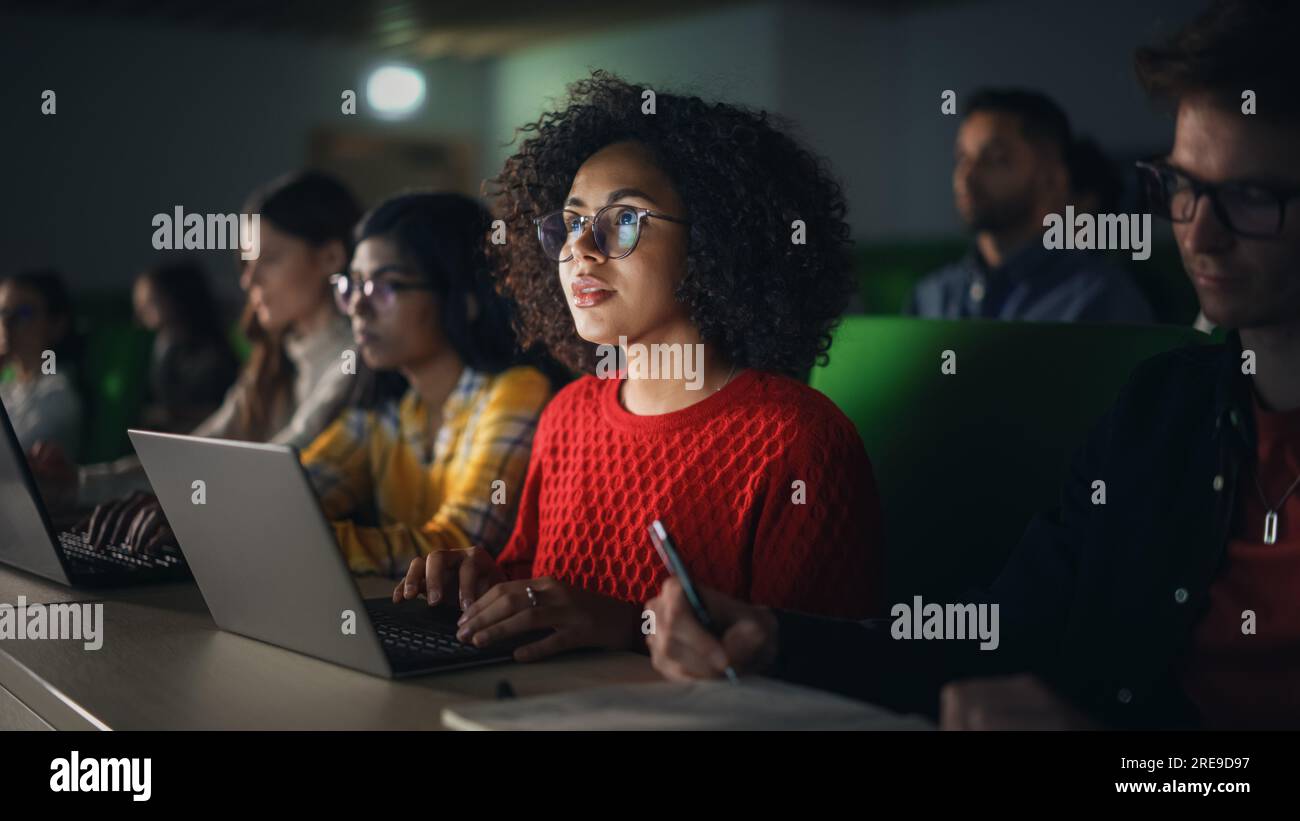 Smart Young Students Studying in University with Diverse Multiethnic ...