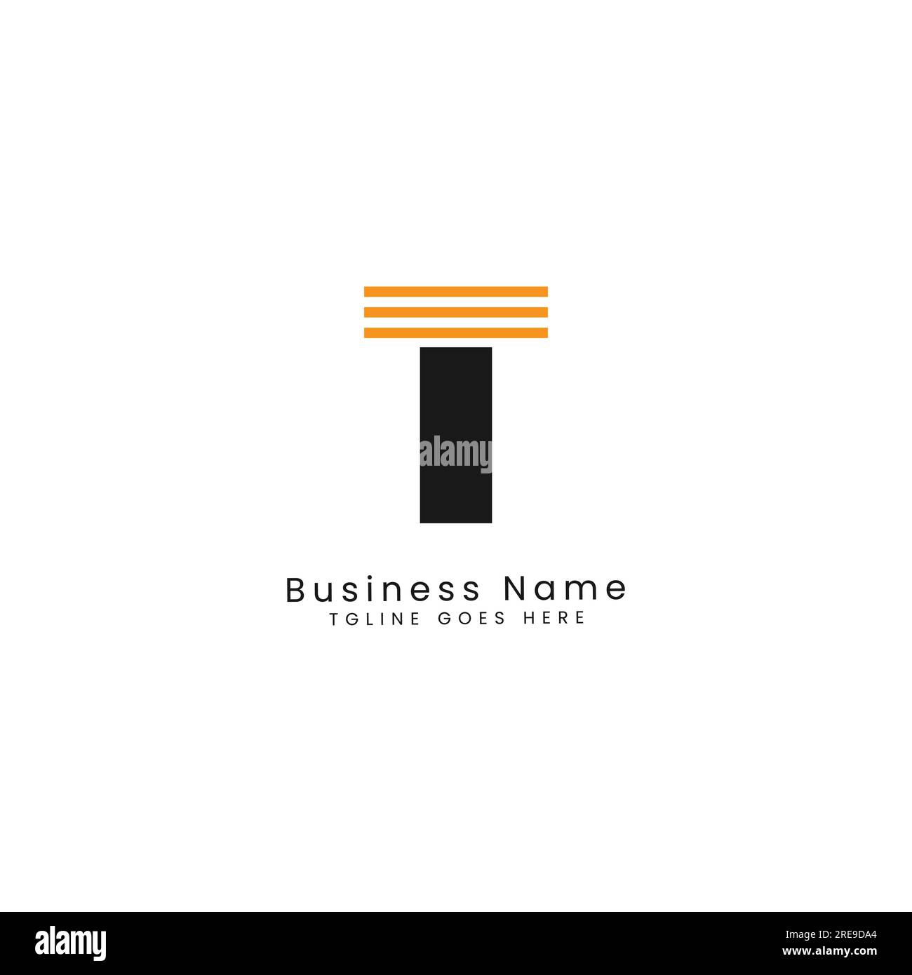 T Letter Stock Illustration with Geometric Lines Vector Logo. Alphabet ...