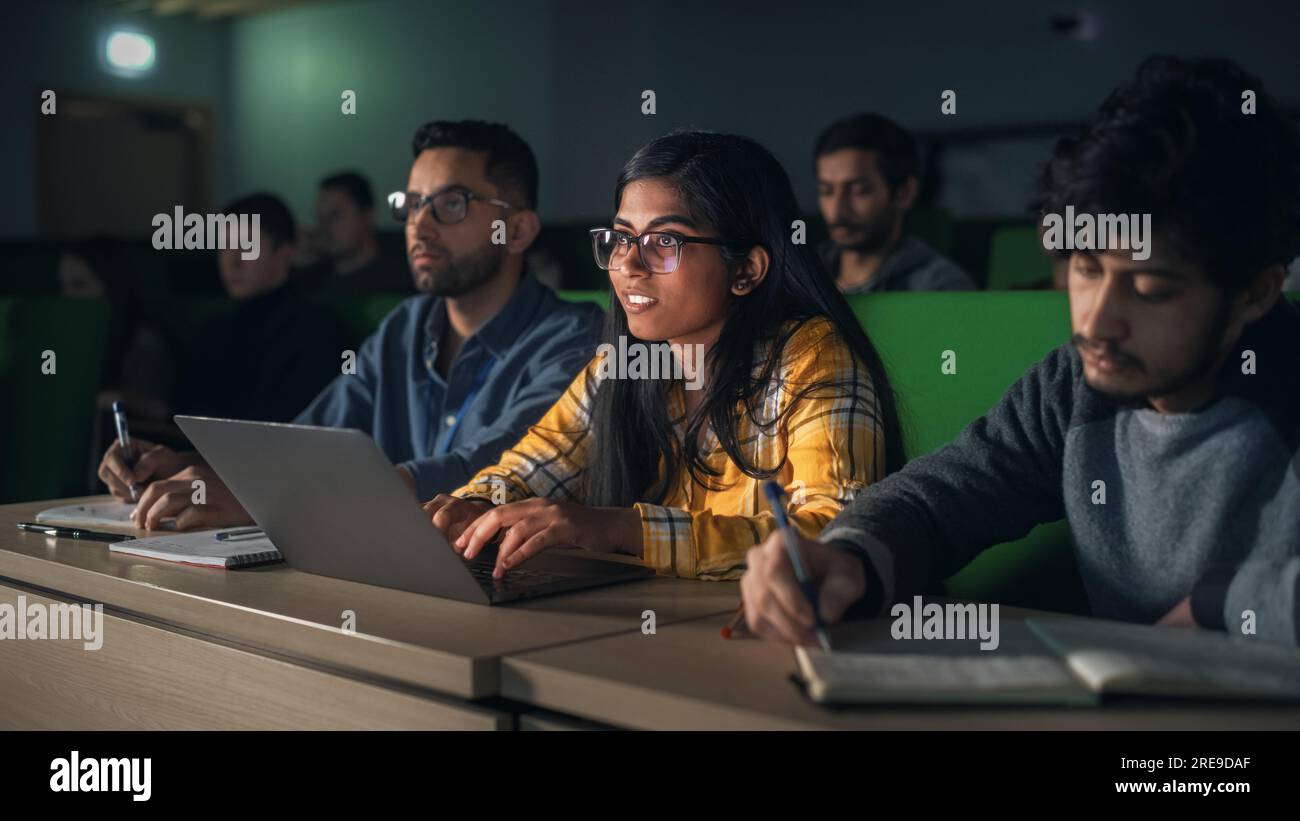 Smart Young Students Studying in University with Diverse Multiethnic ...