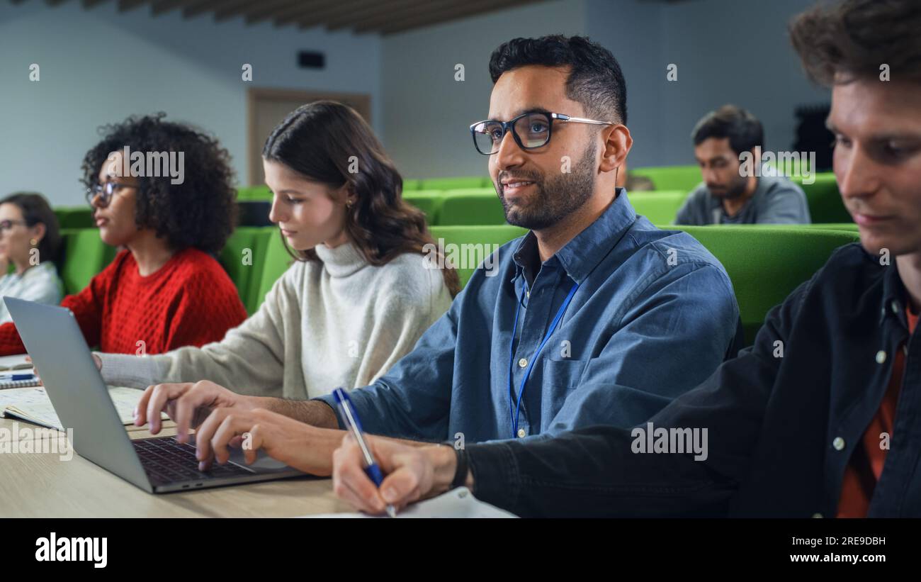 Smart Young Students Studying in University with Diverse Multiethnic ...