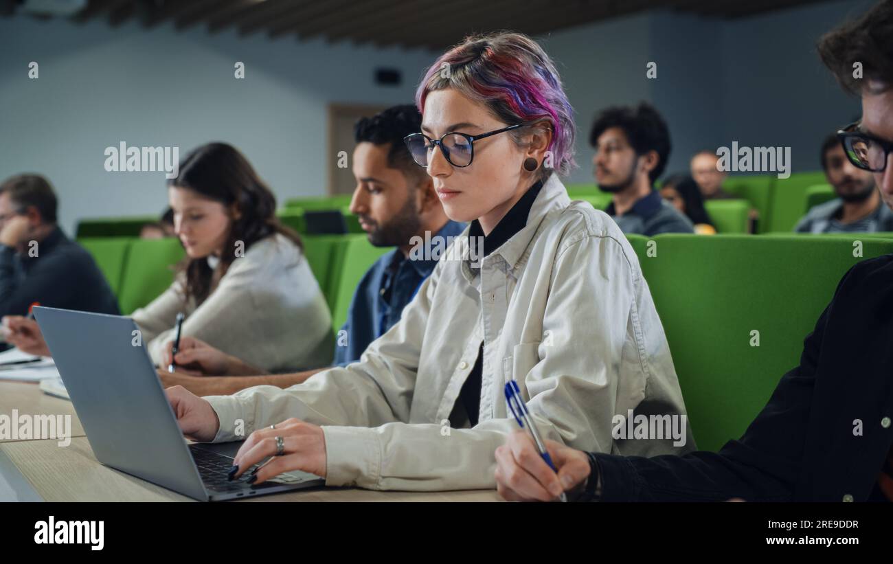 Smart Young Students Studying in University with Diverse Multiethnic ...