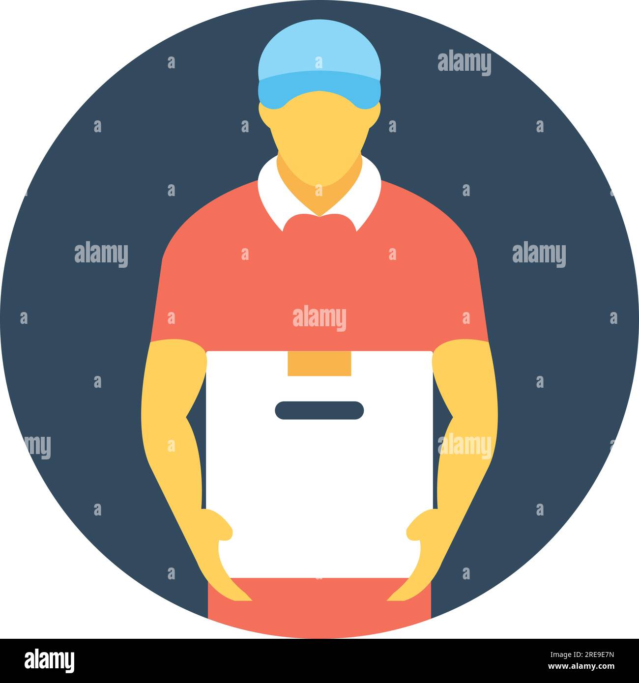 Package on head Stock Vector Images - Alamy