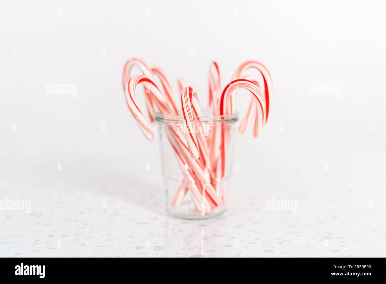 Peppermint Candy Cane Stock Photo - Alamy