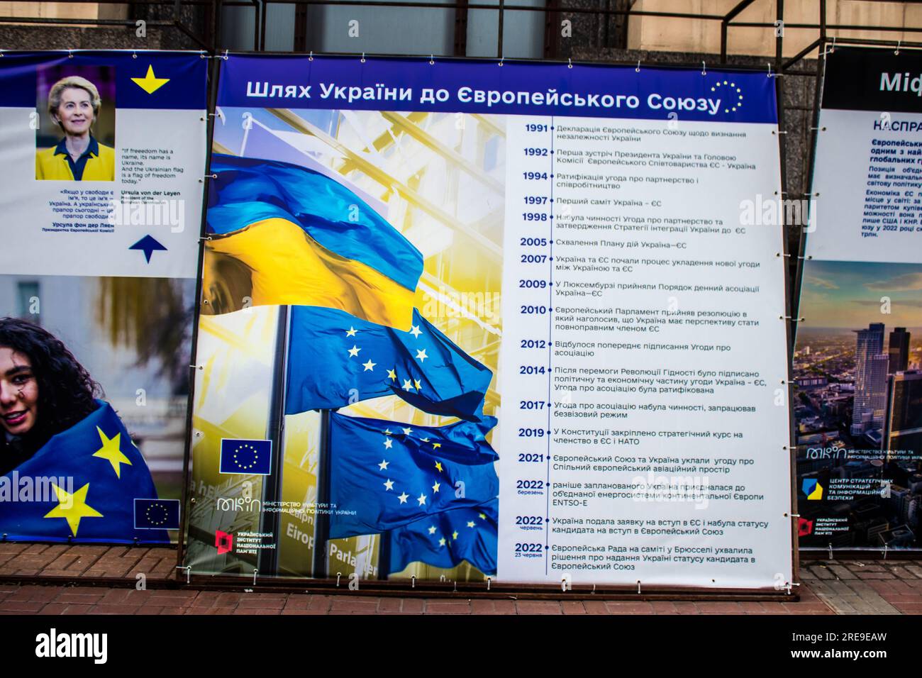 Showcase of Ukraine represented by posters taking up the theme of ...