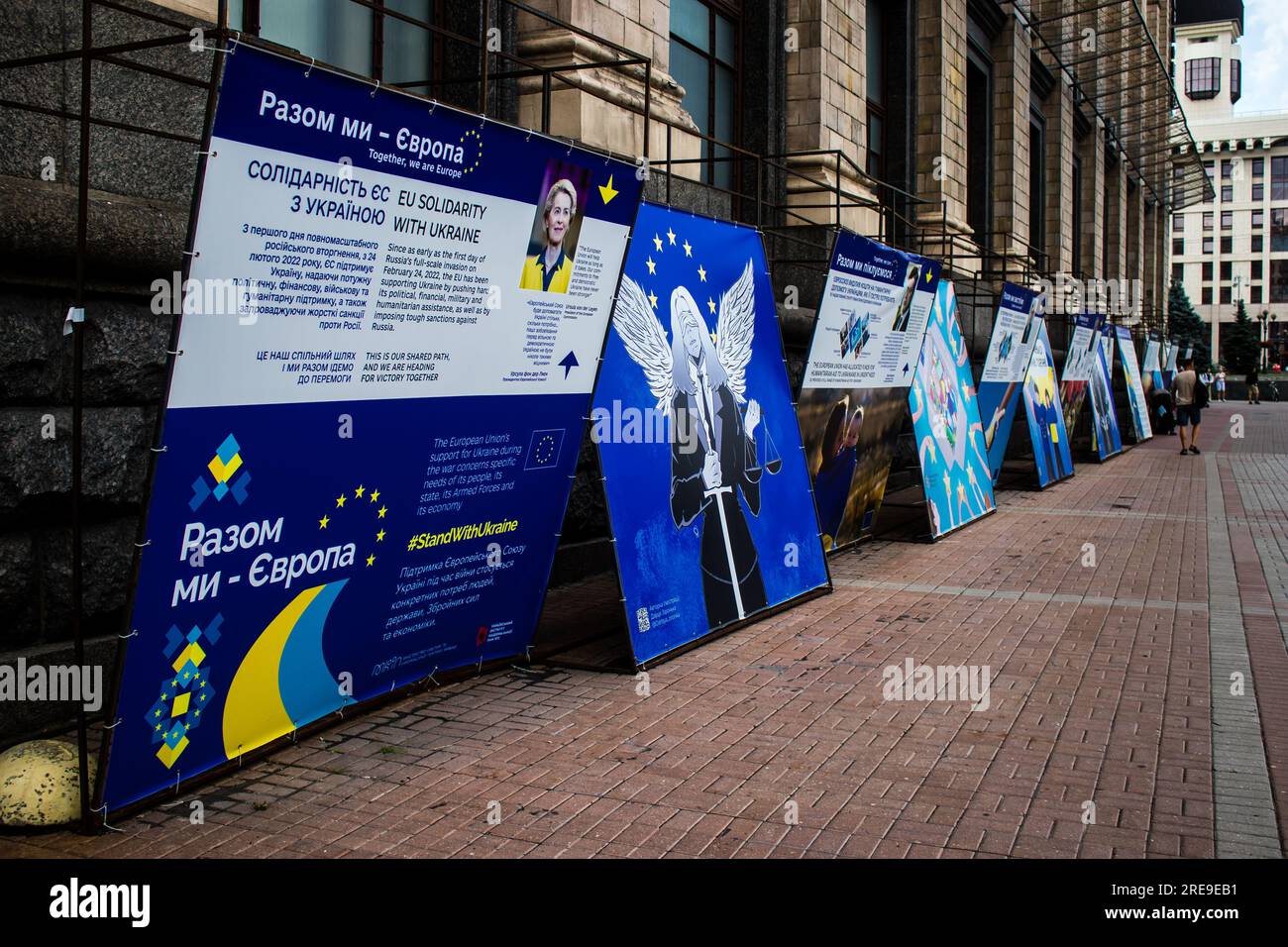 Showcase of Ukraine represented by posters taking up the theme of ...