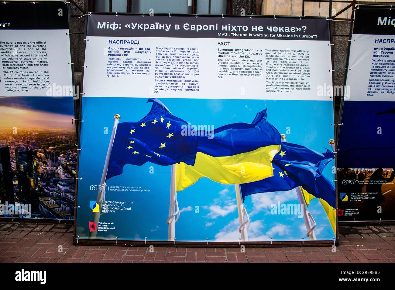 Showcase of Ukraine represented by posters taking up the theme of ...