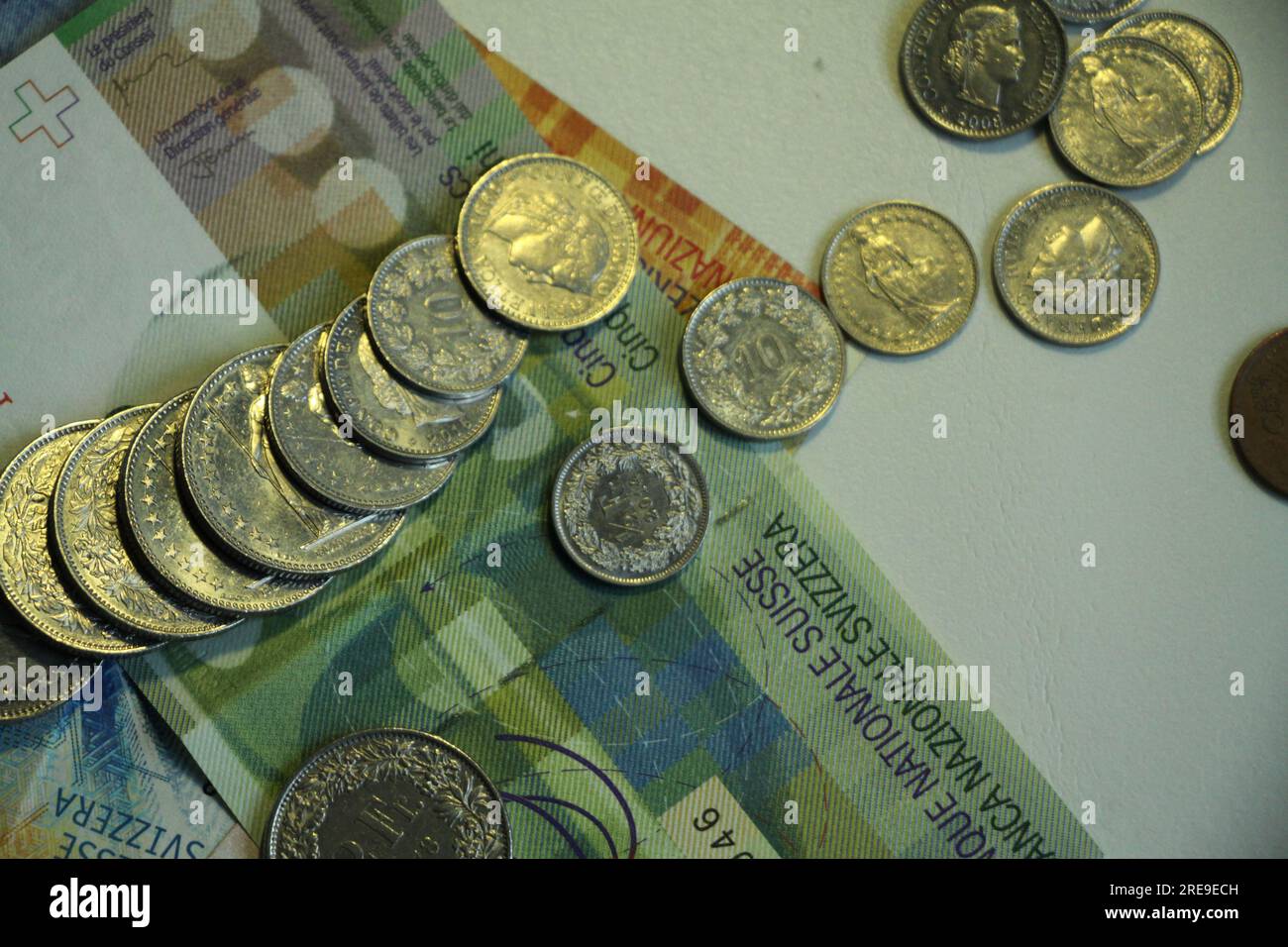 Monaie Money inflation euro dollar franc Stock Photo - Alamy