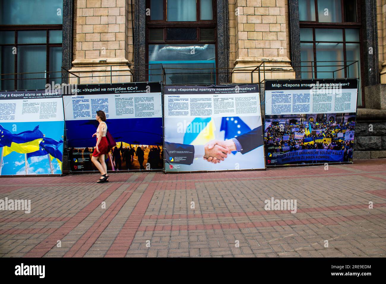Showcase of Ukraine represented by posters taking up the theme of ...