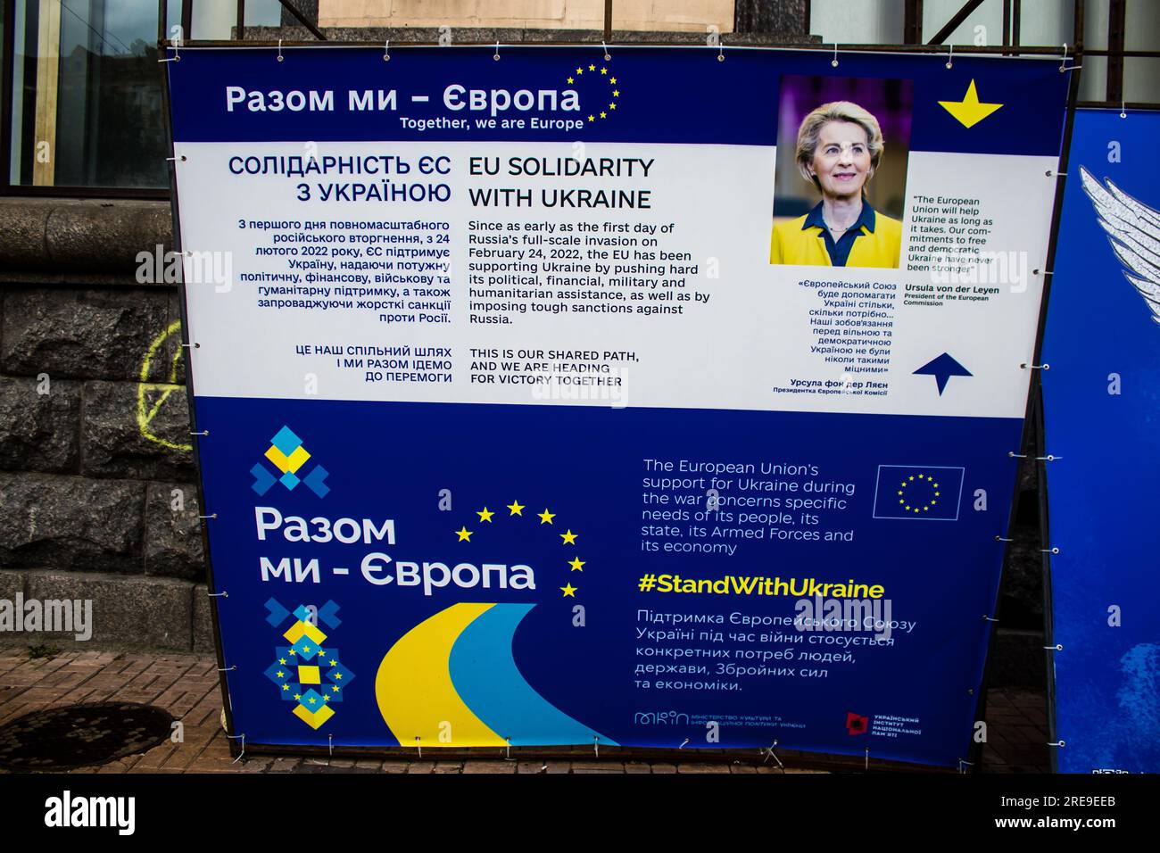 Showcase of Ukraine represented by posters taking up the theme of ...