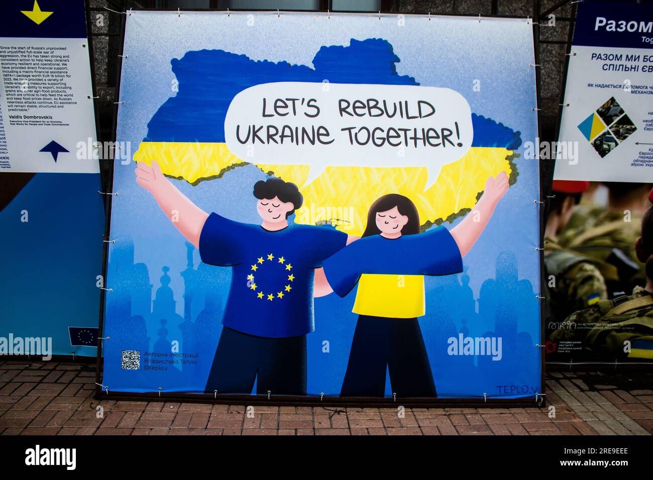 Showcase of Ukraine represented by posters taking up the theme of ...