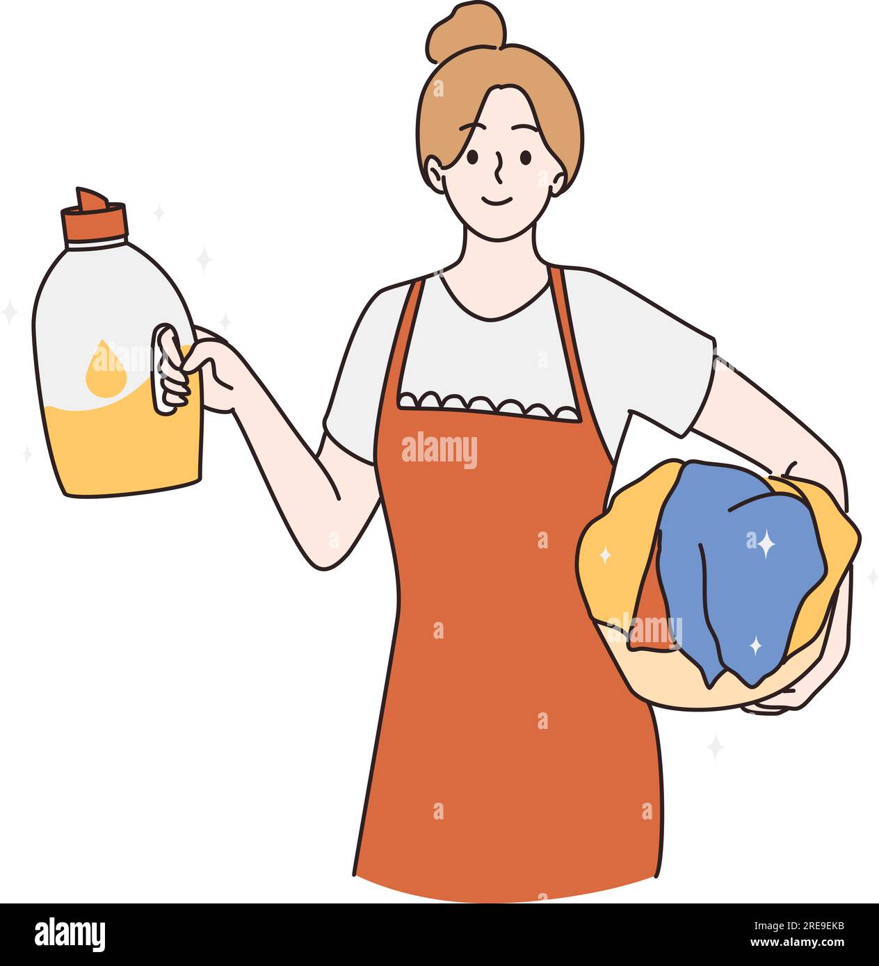 Cloth holding Stock Vector Images - Alamy