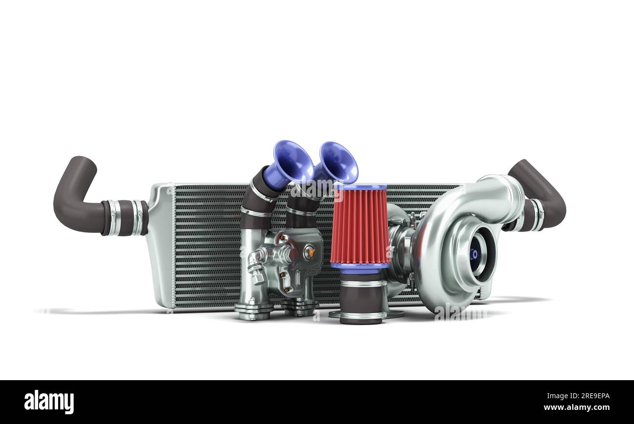 Set of custom spare car parts for tuning the internal components 3d ...