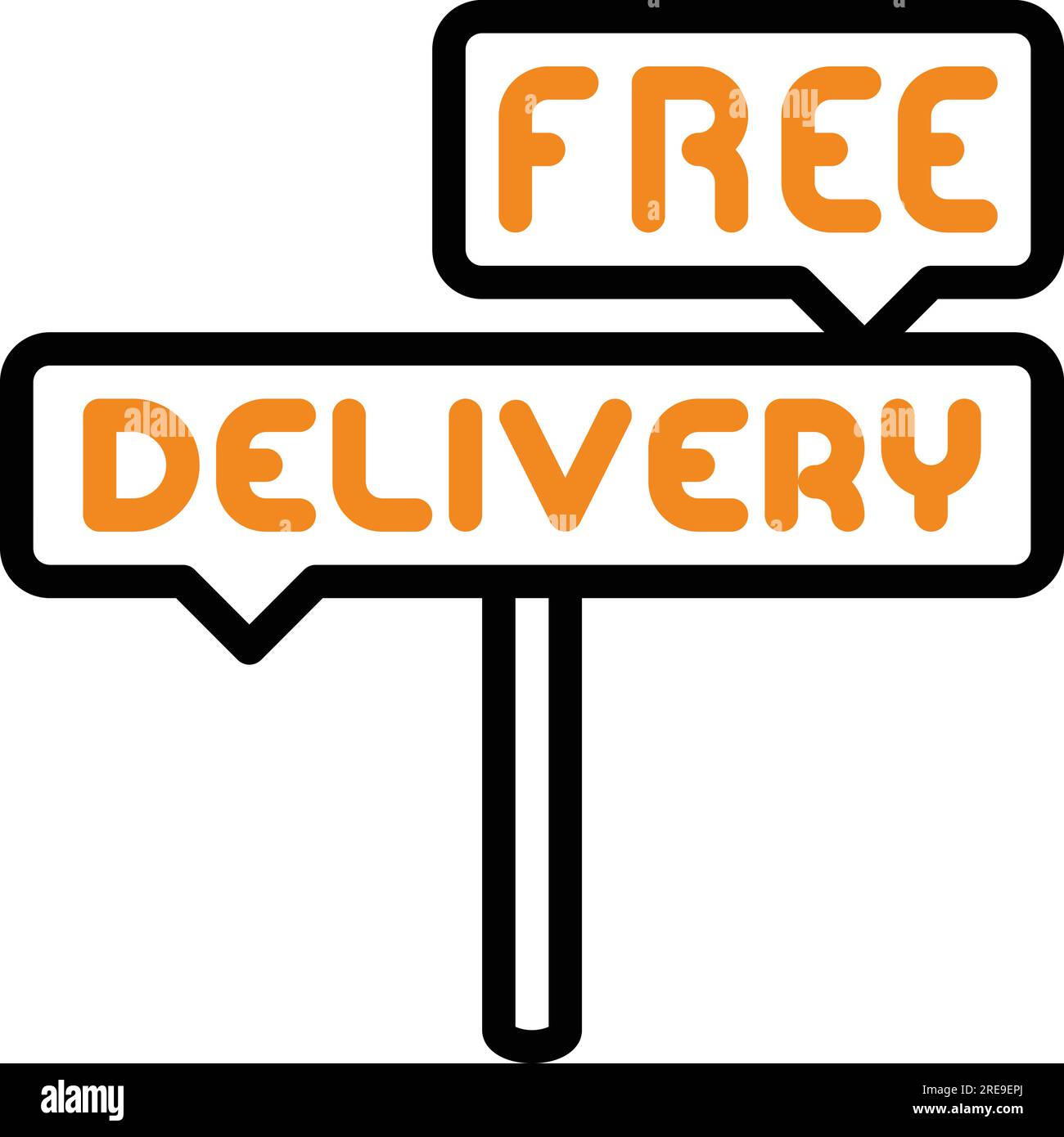 Delivery point sign Cut Out Stock Images & Pictures - Alamy