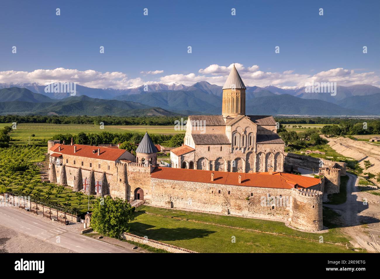 Aerial view of the Georgia landmarks Stock Photo - Alamy