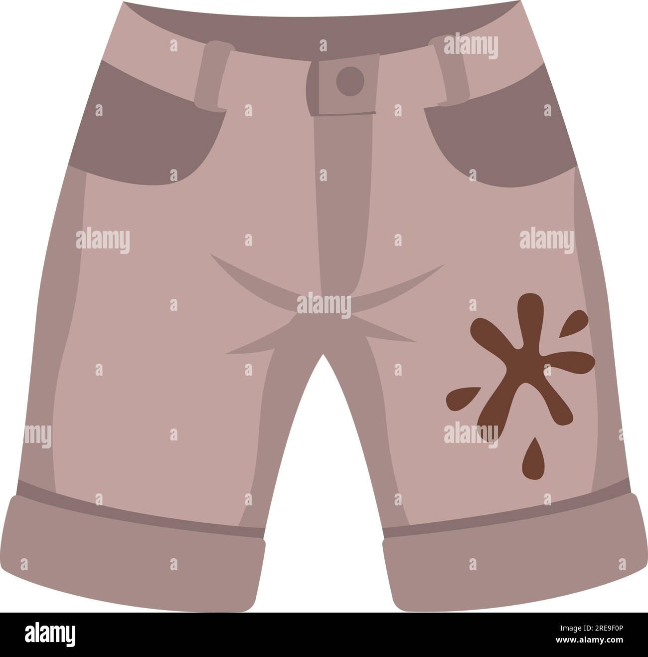 a cartoon image of a pair of shorts with a cross on the side Stock ...