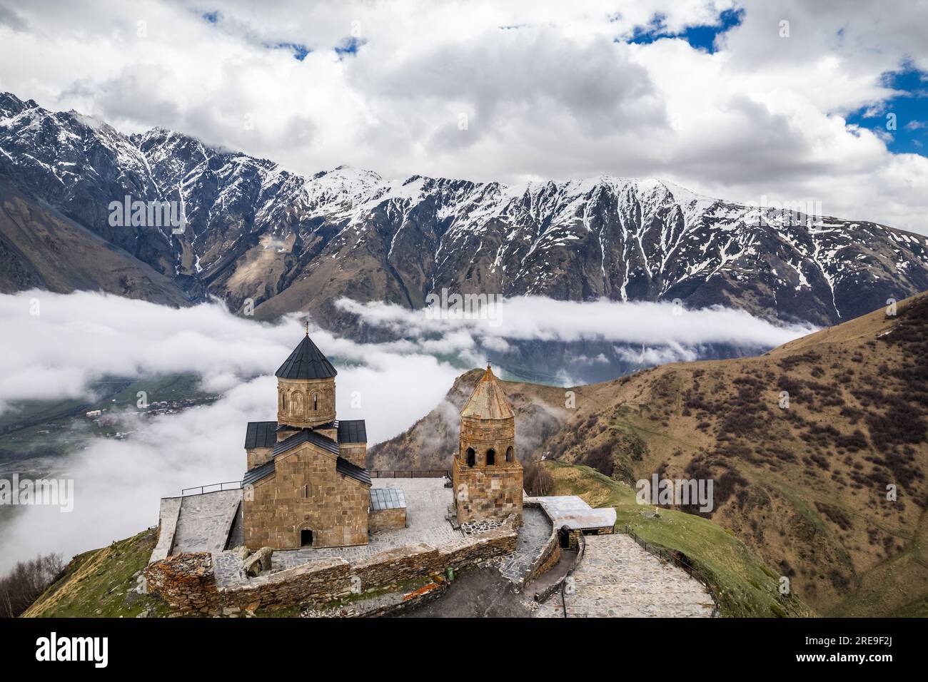 Aerial view of the Georgia landmarks Stock Photo - Alamy