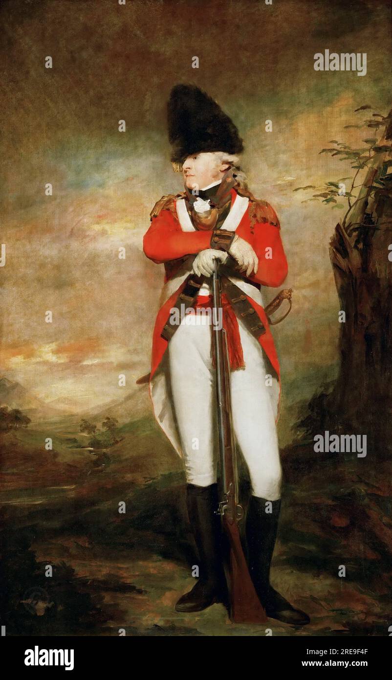 Henry Raeburn (1756-1823) -- Captain Hay of Spot c.1800 Stock Photo - Alamy