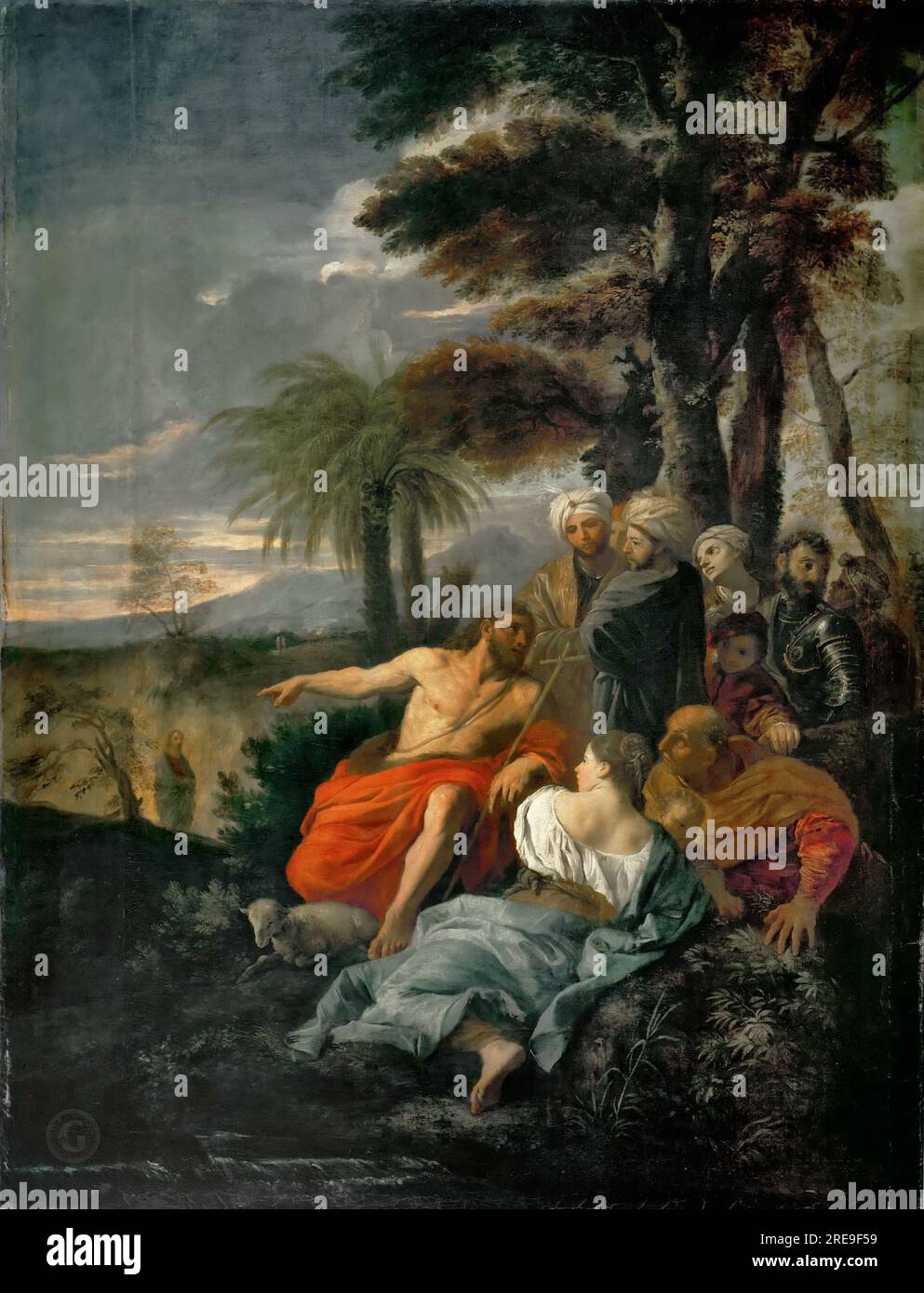 Pier Francesco Mola -- Saint John the Baptist preaching in the desert c ...