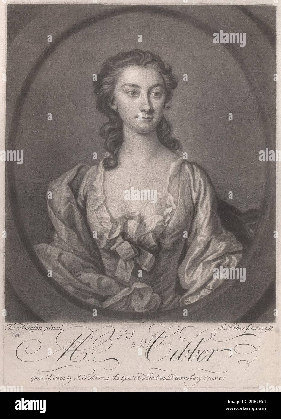 Mrs. Cibber by John Faber Junior Stock Photo - Alamy