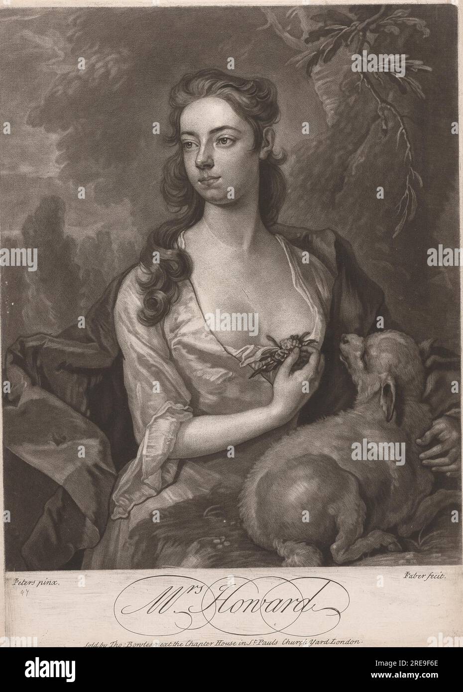 Mrs. Howard by John Faber Junior Stock Photo - Alamy