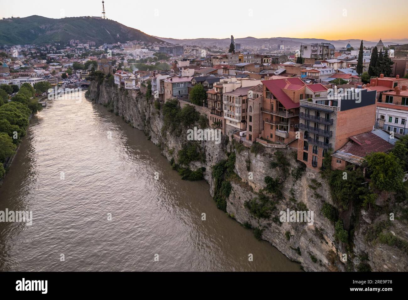 Aerial view of the Georgia landmarks Stock Photo - Alamy