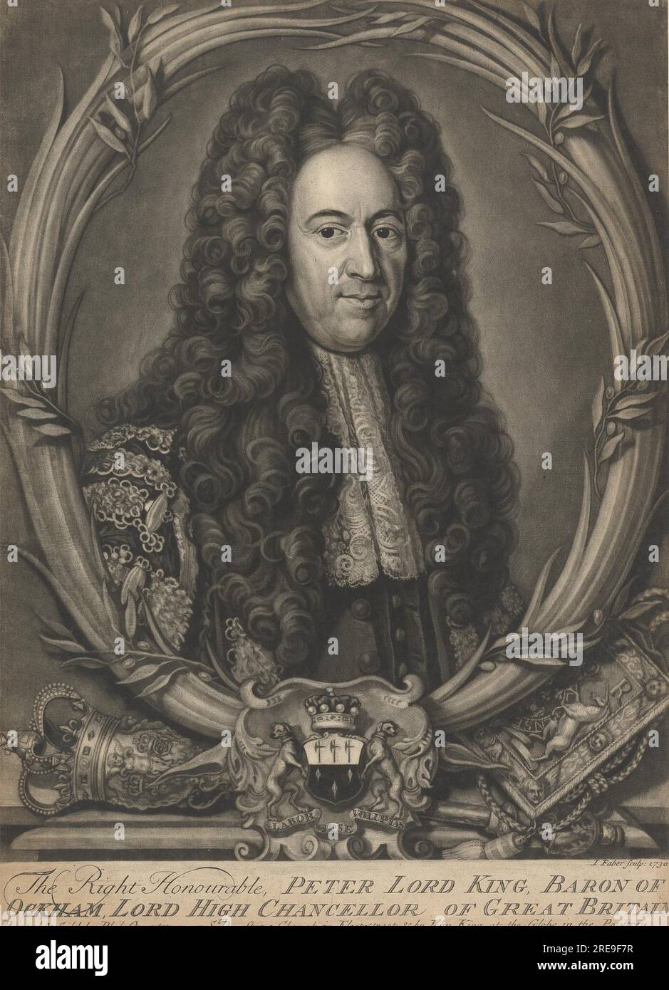 The Right Honourable Peter, Lord King by John Faber Junior Stock Photo ...