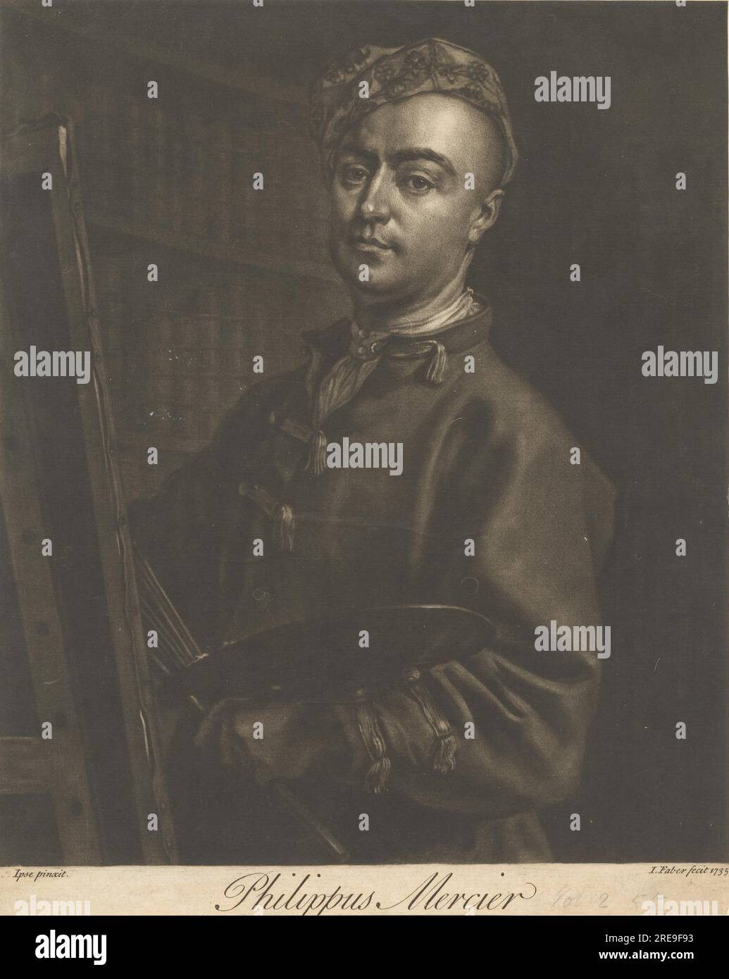 Philippe Mercier 1735 by John Faber Junior Stock Photo - Alamy