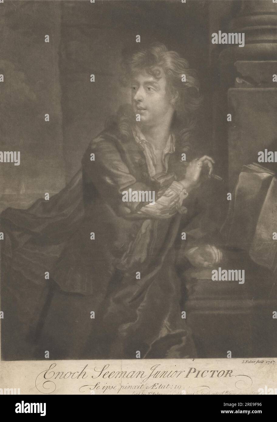 Enoch Seeman 1727 by John Faber Junior Stock Photo - Alamy