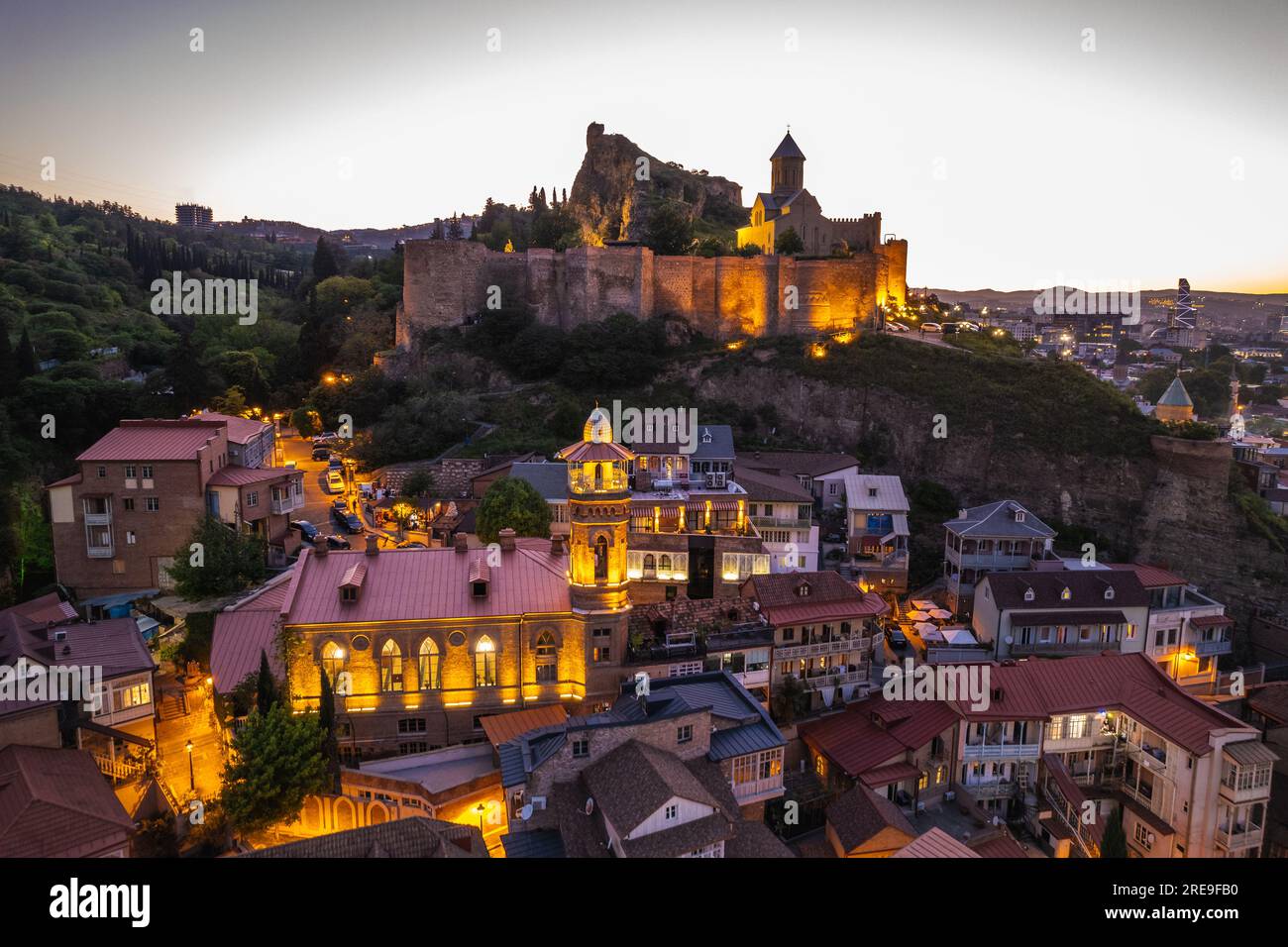 Aerial view of the Georgia landmarks Stock Photo - Alamy
