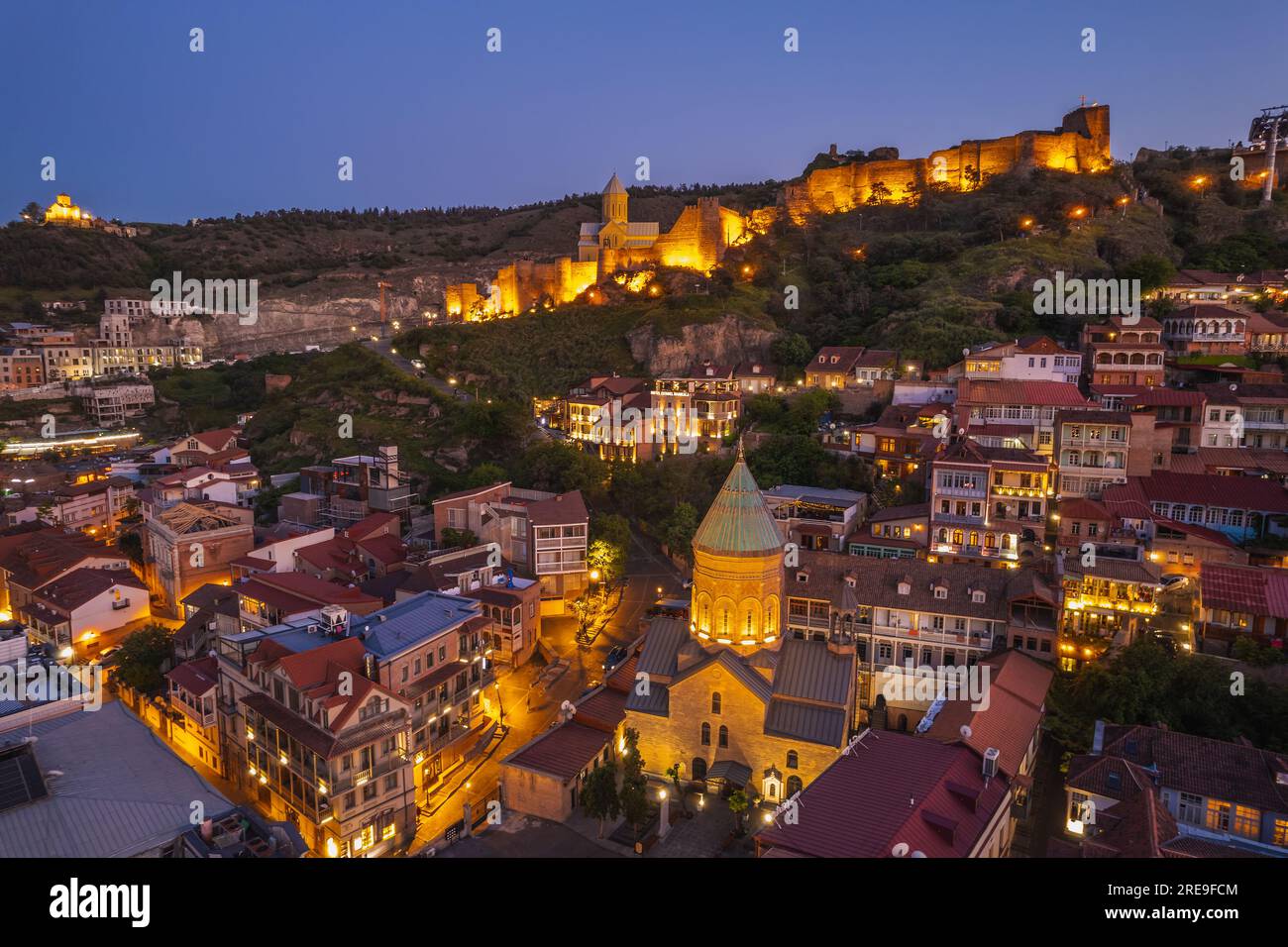 Aerial view of the Georgia landmarks Stock Photo - Alamy