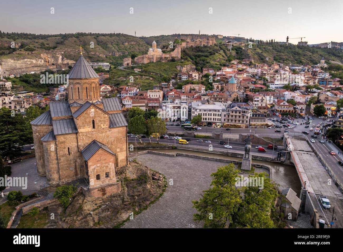 Aerial view of the Georgia landmarks Stock Photo - Alamy
