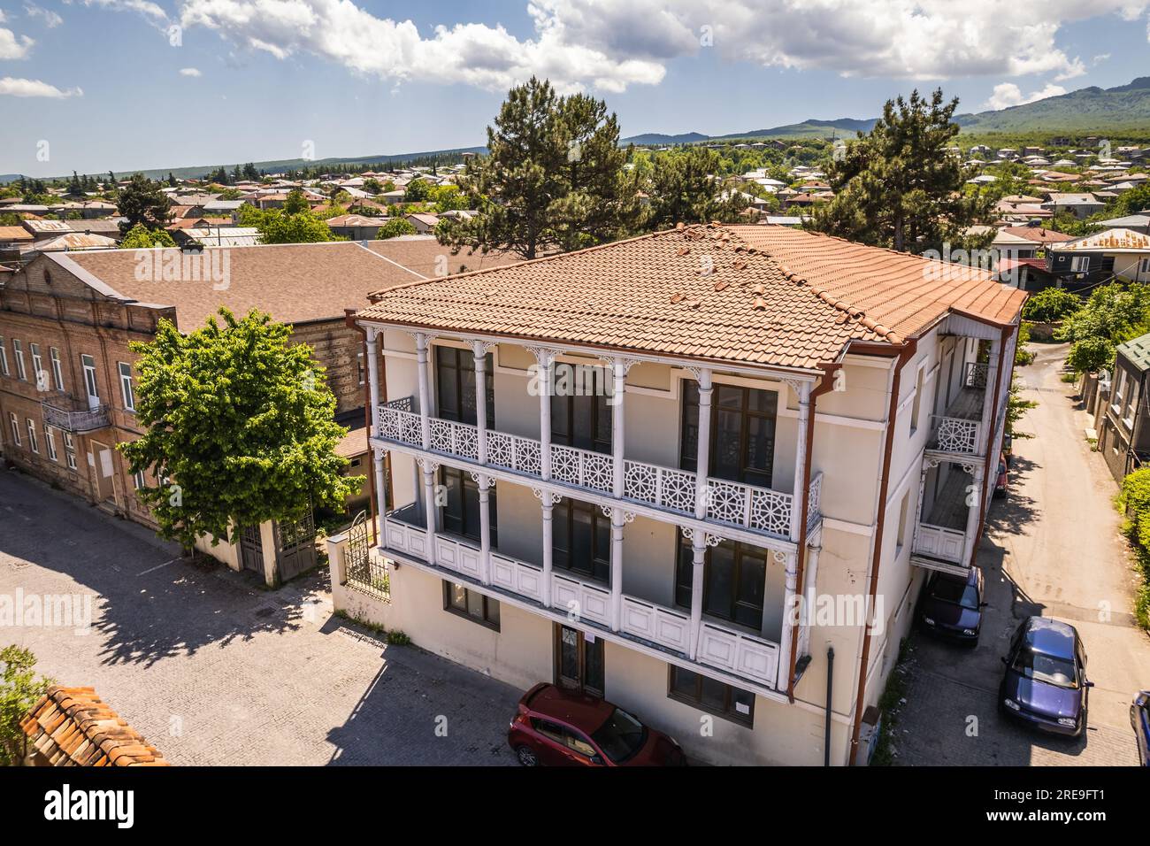 Aerial view of the Georgia landmarks Stock Photo - Alamy