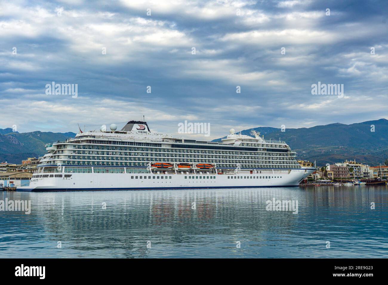 Kalamata, Greece - September 2021: Viking Venus Cruise ship anchored in ...