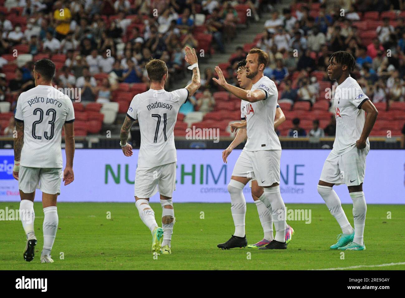 Harry kane celebrates tottenham 2023 hi-res stock photography and ...