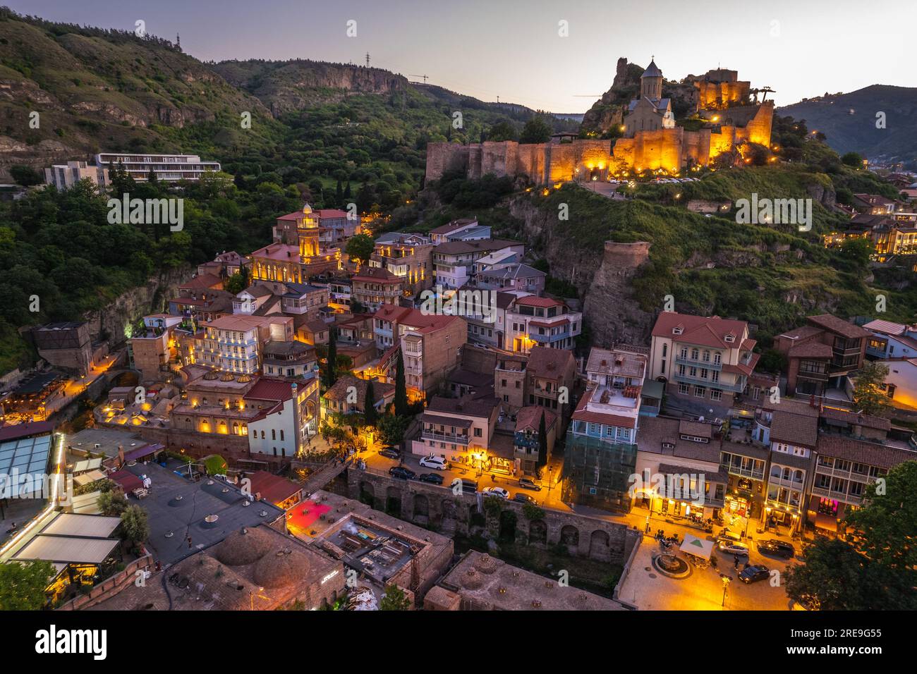 Aerial view of the Georgia landmarks Stock Photo - Alamy