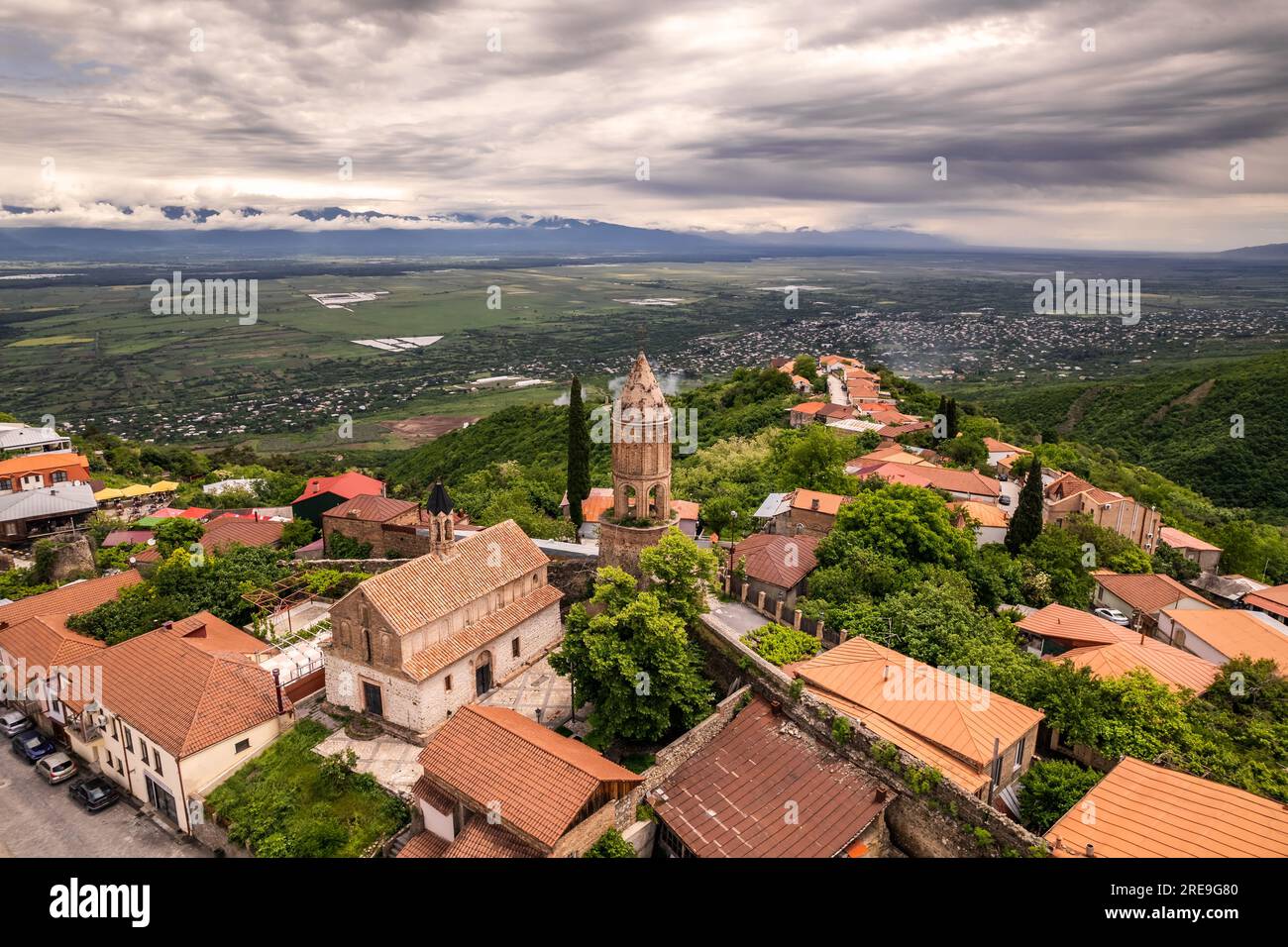 Aerial view of the Georgia landmarks Stock Photo - Alamy