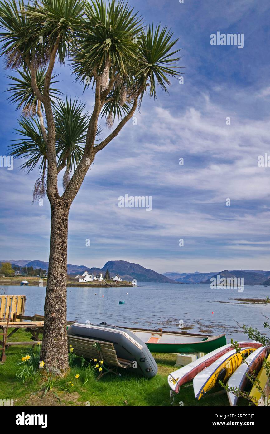 Looking east down Loch loch Carron from Beautiful temperate Holiday ...