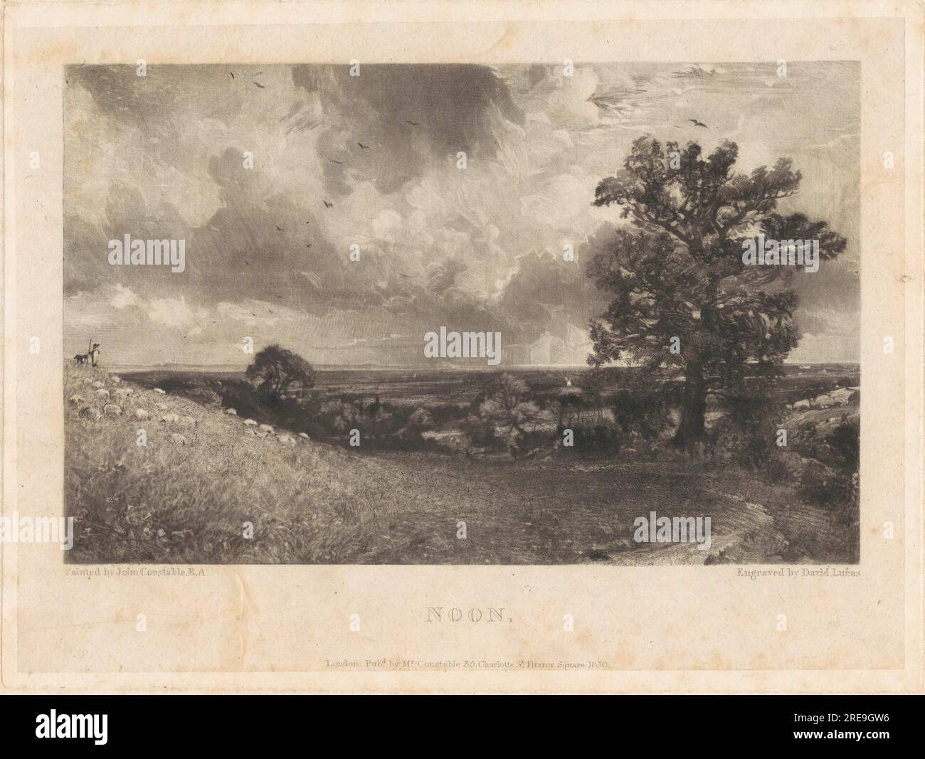 Noon 1830 by David Lucas Stock Photo - Alamy