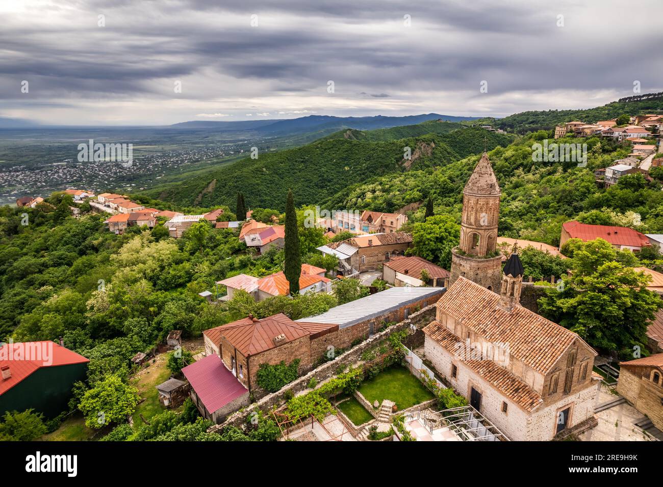 Aerial view of the Georgia landmarks Stock Photo - Alamy