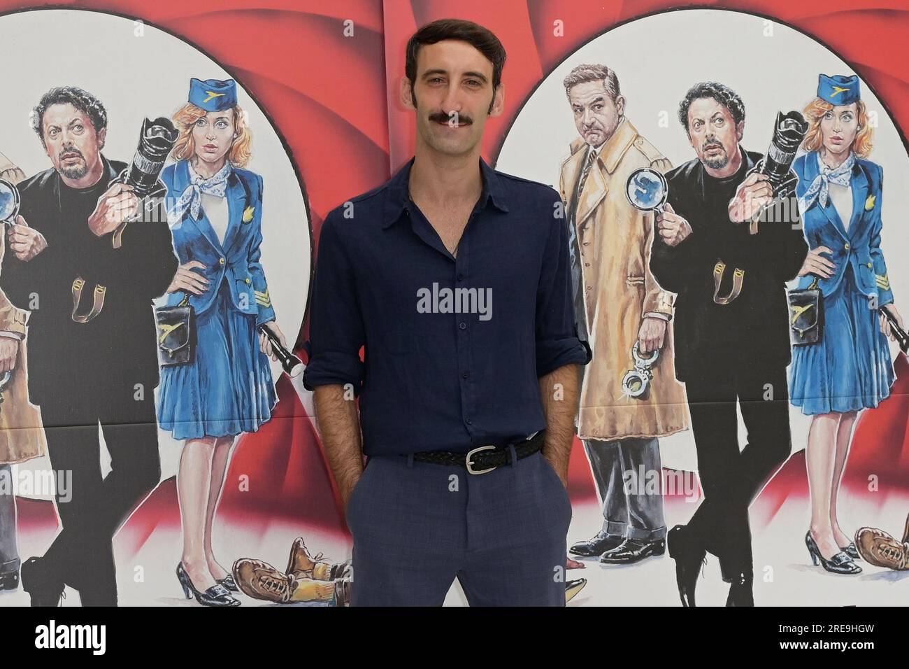 Rome, Italy. 26th July, 2023. Giuseppe Lo Piccolo attends the photocall ...