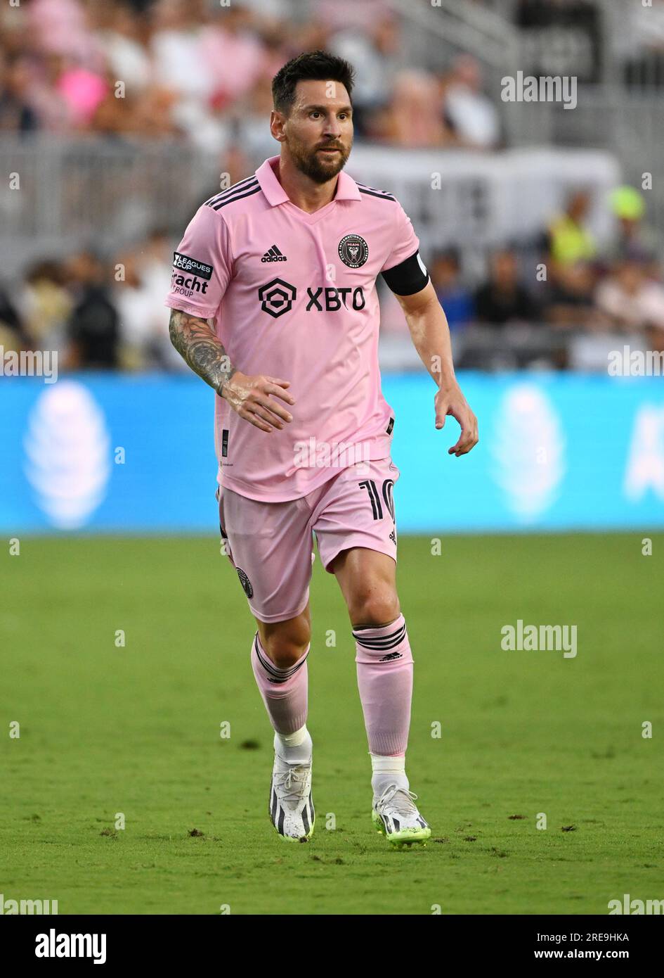 Fort Lauderdale FL, USA. 25th July, 2023. Lionel Messi of Inter Miami ...