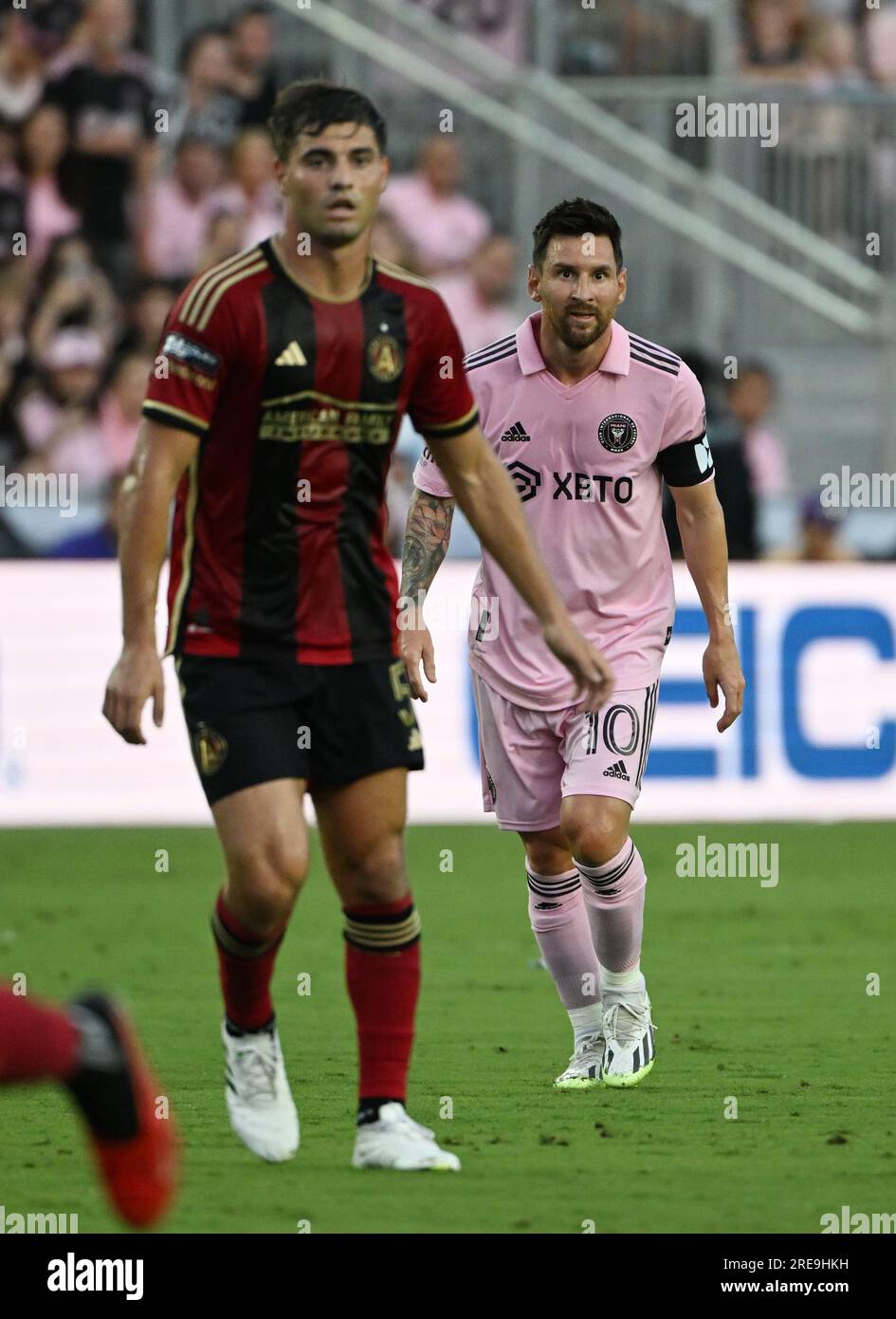 Fort Lauderdale FL, USA. 25th July, 2023. Lionel Messi of Inter Miami ...