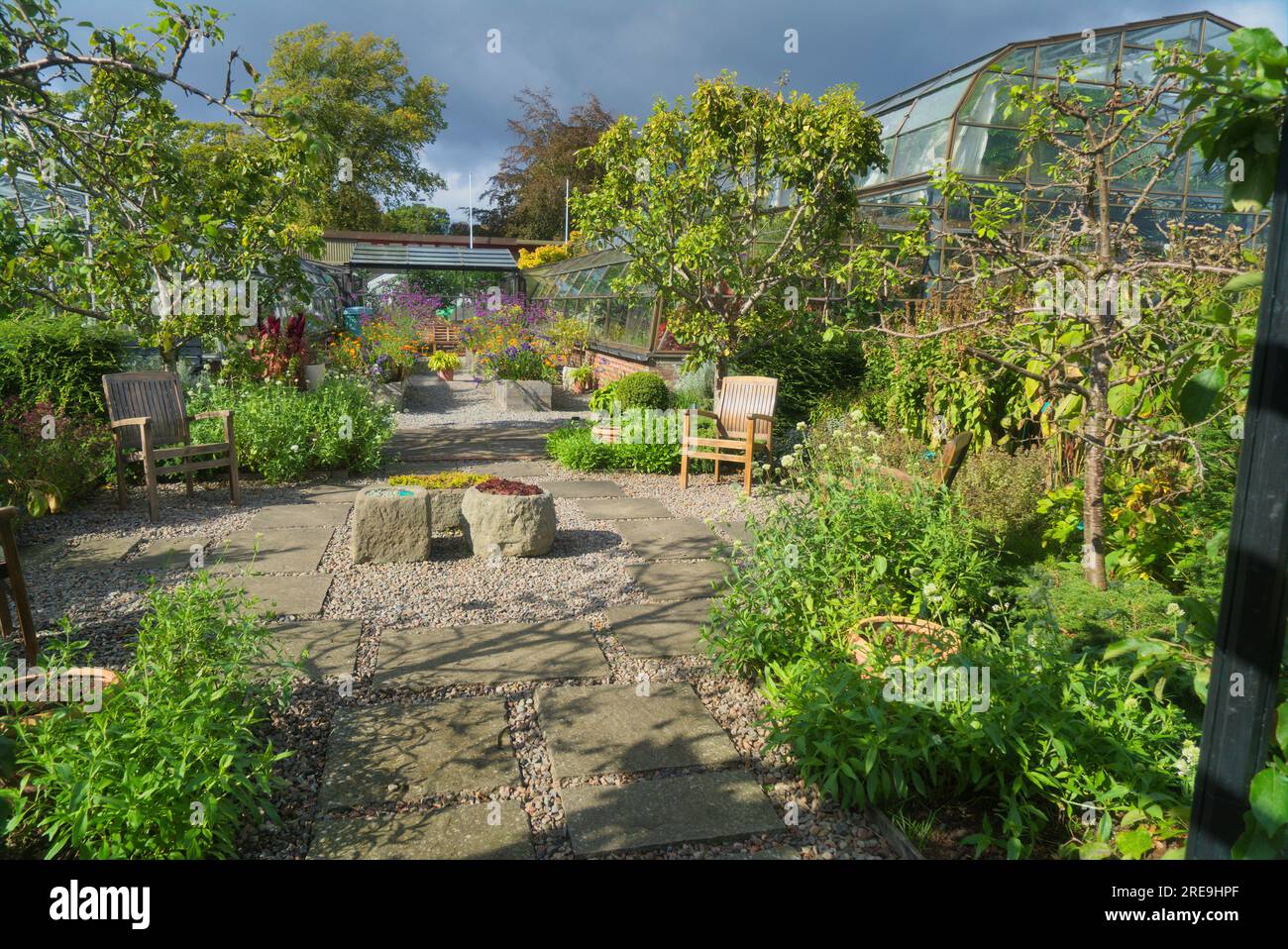 Inverness Botanic Gardens lie close to the River Ness on the west bank ...