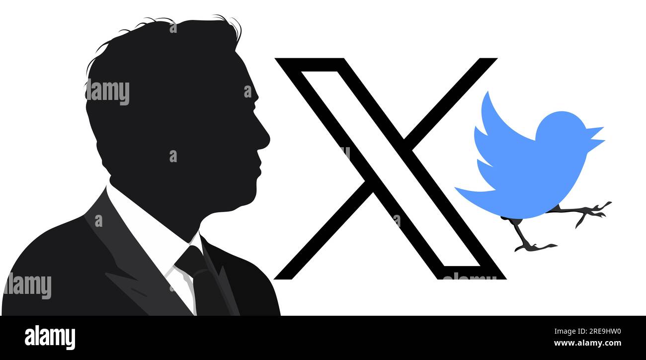 July 24, 2023, Twitter owner Elon Musk changed the Twitter logo from a ...