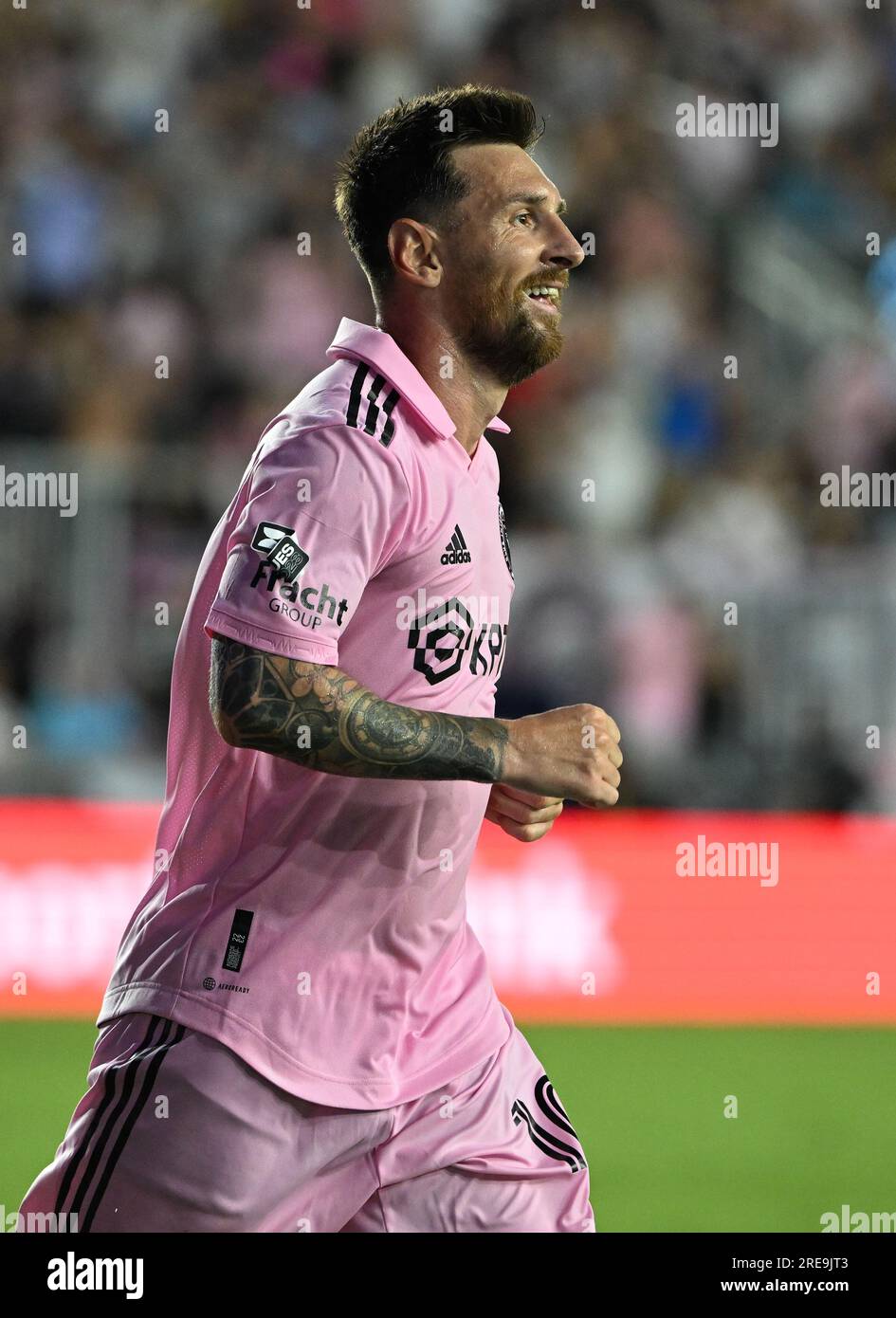Fort Lauderdale FL, USA. 25th July, 2023. Lionel Messi of Inter Miami ...