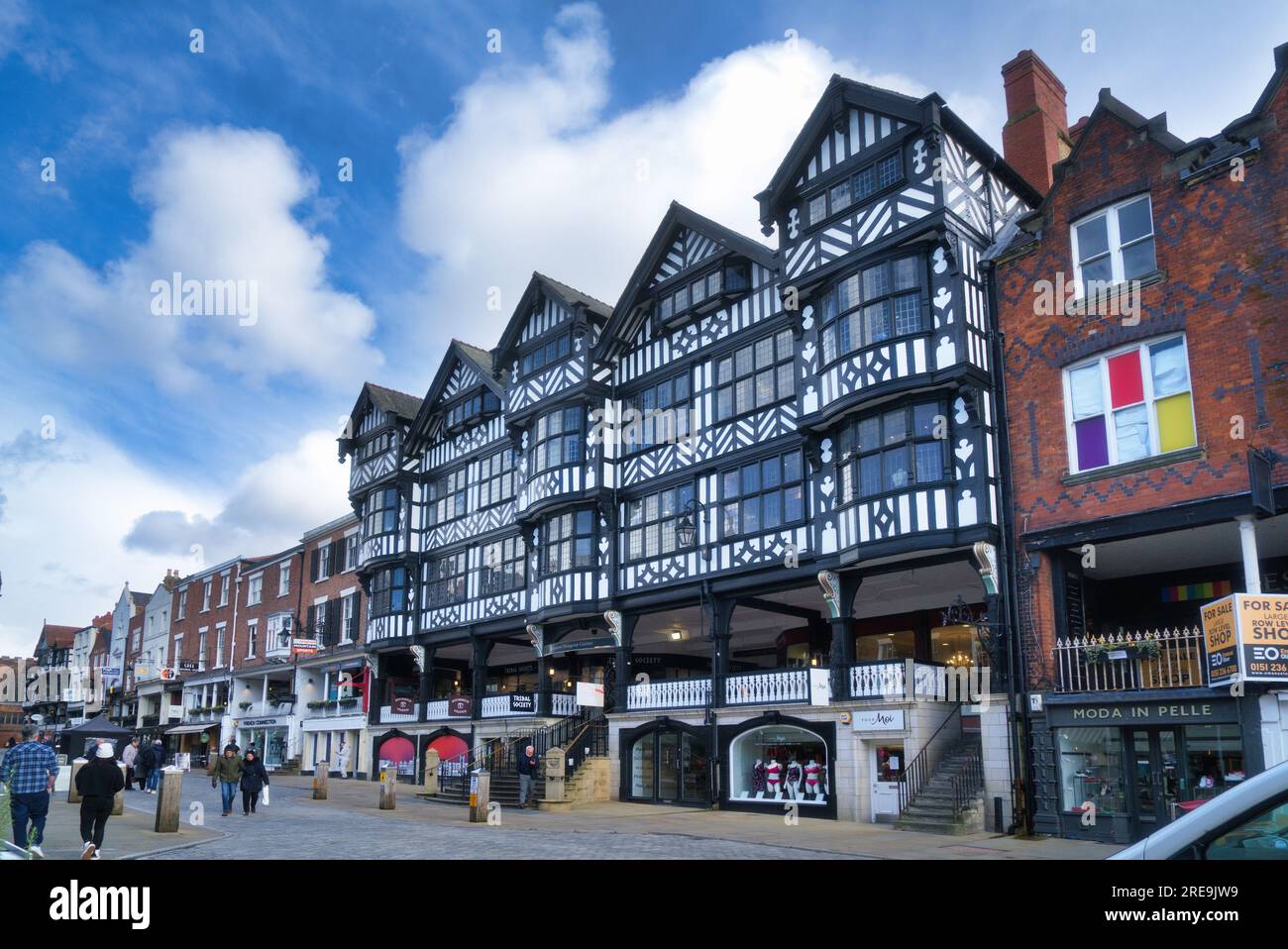 Historic, black, white, Tudor buildings, facades, architecture in the ... Historic, black, white, Tudor buildings, facades, architecture in the ...