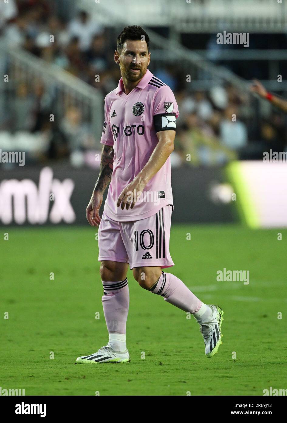 Fort Lauderdale FL, USA. 25th July, 2023. Lionel Messi of Inter Miami ...