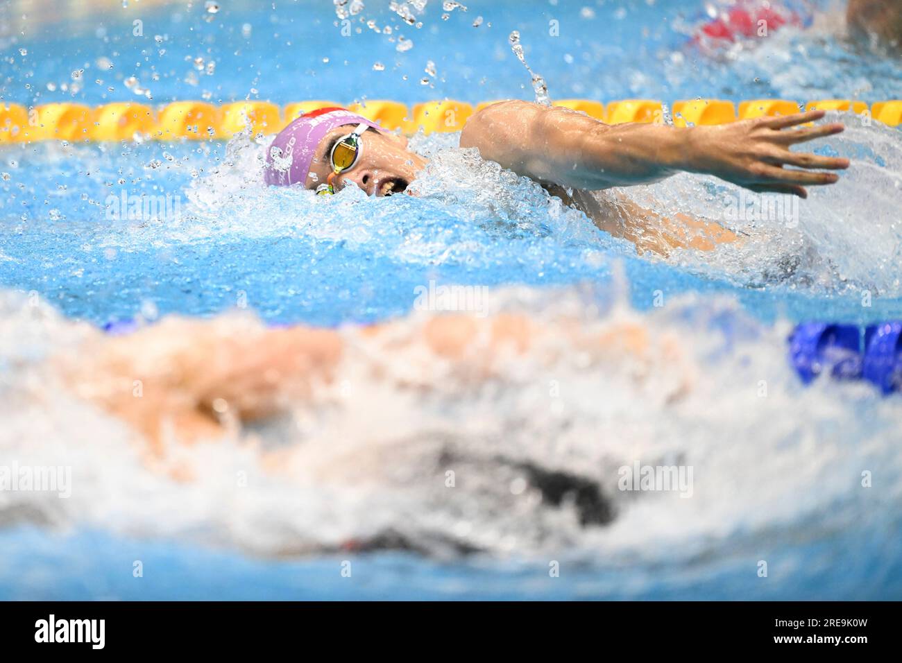 Fukuoka, Japan. 26th July, 2023. Pan Zhanle of China competes during ...