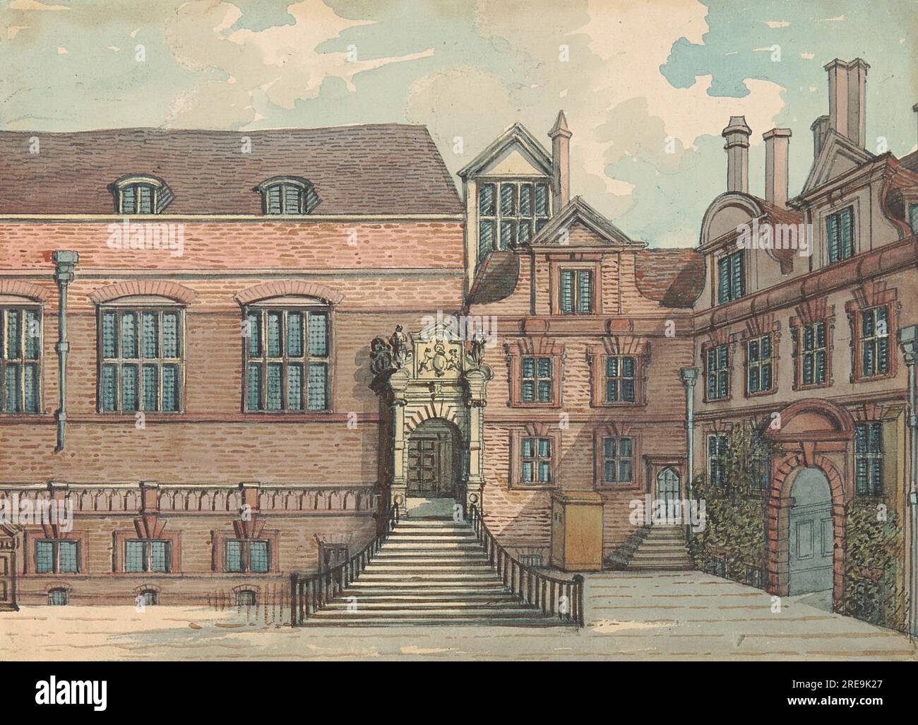 Leather Fullers Hall 1800 by Samuel Ireland Stock Photo - Alamy